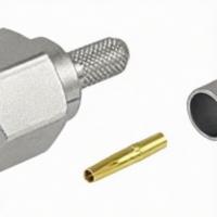 China Coaxial RP SMA Plug Crimp Connector L com ARSP 1100 for WBC LMR 100 RG316 174 188 Cable Applications for sale
