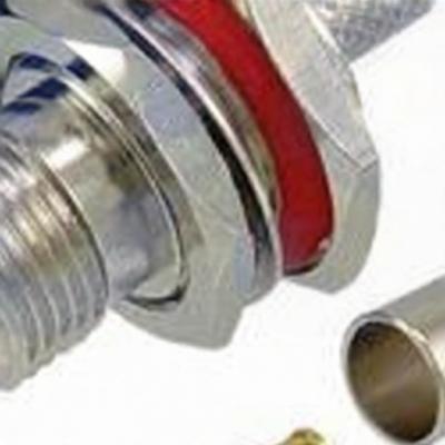 China Reverse Polarity TNC Jack Bulkhead Crimp Connector L-com ARTJ-3702 Providing Stable Connection for RG58 LMR195 Cables for sale
