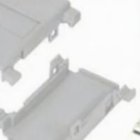 China Protective Gray D Sub Half Length Cover L com DHP15G Compatible with Standard 15 Position Connectors for sale