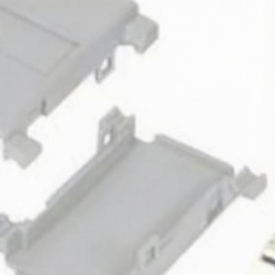 China Protective Gray D Sub Half Length Cover L com DHP15G Compatible with Standard 15 Position Connectors for sale