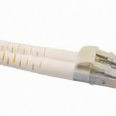 China Fiber optic LC MM economy duplex connector with integrated clips and dust cap L-com FOC-LCMM-V-D25CL for sale