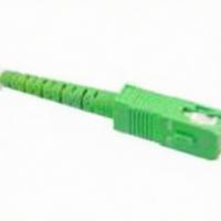 China SC APC simplex connector for 3 millimeter cable L com FOC SCASM V S30 used in fiber optic network setups for sale