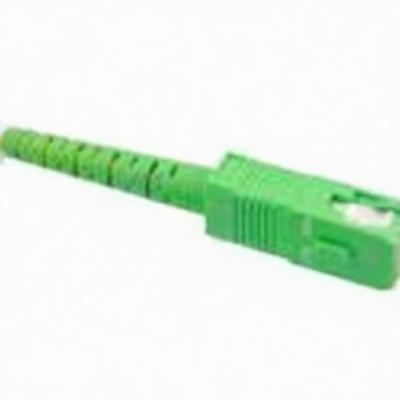 China SC APC simplex connector for 3 millimeter cable L com FOC SCASM V S30 used in fiber optic network setups for sale