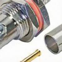 China Nickel Plated Brass BNC Female Bulkhead Connector L-com BAC522 Designed for RG58U Cable Applications for sale