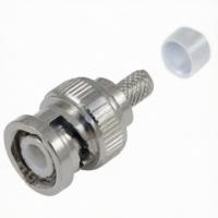 China BNC Male Solderless Crimp Connector L-com ABM-1704 Designed for LMR195 Cable 50 Ohm DC to 4 GHz Range for sale