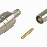 China Durable SMB Plug Crimp Connector L-com ASMBP-1100 Compatible with LMR100 RG174 RG316 Coaxial Cables for sale