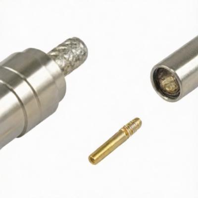 China Durable SMB Plug Crimp Connector L-com ASMBP-1100 Compatible with LMR100 RG174 RG316 Coaxial Cables for sale