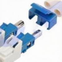 China Blue LC Duplex Connector Assembly 0.9mm Single Mode Fiber L-com FOC-LCSM0209-BLBU0 with Unibody Design for sale