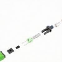 China MPO connector body 12 fiber single mode fiber 3.0mm cable green color L-com FOC-MPMSM1230-GR000 with dust cap for sale