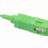 China Economy Simplex SC APC Connector Assembly Cable 900um L-com FOC-SCASM-V-S09 Single Mode Fiber for sale