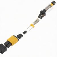 China Fiber optic MPO male connector yellow 12 fiber single mode 3 millimeter cable low loss ferrule L-com FOC-MPMSM1230-YLSP0 for sale