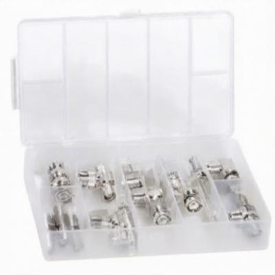 China Complete BNC Adapter Kit L-com BA1700K with BNC Jack Plug Right Angle Tee and Y Splitter connectors for sale
