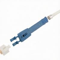 China LCOM FOC LCSM0216 BLUER LC Duplex Connector Blue Uniboot Push Pull Tab for 16mm Single Mode Fiber for sale
