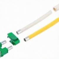 China LC APC Duplex Connector Green Boot 2.0mm Single Mode Fiber L-com FOC-LCASM0220-0L00 for Network Applications for sale
