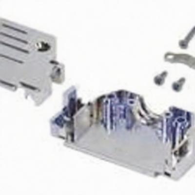China Metallized plastic hood kit compatible with 25 pin and 44 pin connectors featuring L-com SDRS25HOT design for sale