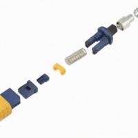 China Yellow mpo connector body 12 fiber smf low loss ferrule cable diameter 3 millimeter L-com FOC-MPFSM1230-YL0P0 for sale