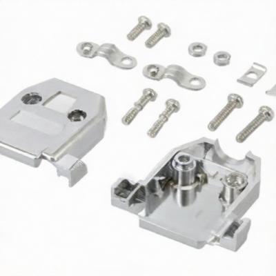 China Durable DB15 Metalized Hood Connector L-com SDC15M Featuring Chrome Plated ABS Plastic Shell for sale