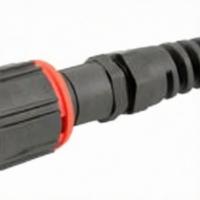 China Fiber Optic MPO Male Connector L-com FOC-IPMM2M-L60N with Lock Ring and Dust Cover Included for sale