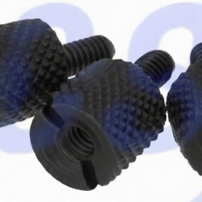 China Cold Rolled Steel Screws Black Zinc Plated 4-40 UNC-2A Thread L-com GPIB-J10-014 100 Pieces Per Bag for sale
