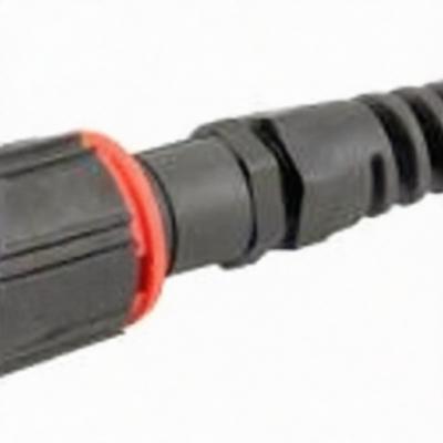 China MPO Male Connector L-com FOC-IPMM1M-L60N for 12 Fiber Multimode Cables Low Loss and Jacket Diameter 58 to 62 Millimeters for sale