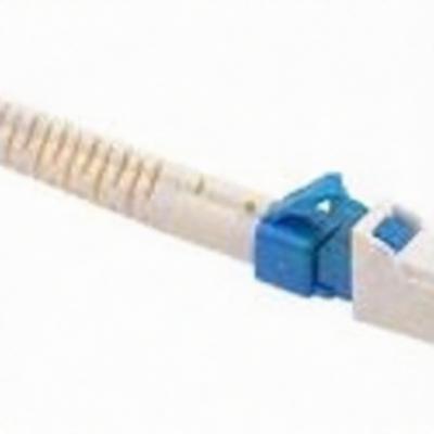 China LCOM FOC-LCSM-V-S20FB fiber optic LC SM economy simplex connector with 20ft cable and flex boot dust cap for sale