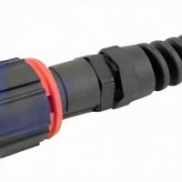 China SC PC connector multimode fiber optic cable jacket diameter 4.5 to 4.9 millimeter L-com FOC-IPSCMM-48N for sale