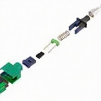 China Durable MPO connector 12 fiber single mode with green SM ferrule L-com FOC-MPMSM1230-GRP00 push pull boot design for sale