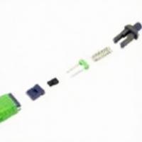 China 12 Fiber SMF MPO Connector Featuring Green SM Ferrule and Guide Pin L-com FOC-MPMSM1230-GRS00 with Dust Cap for sale
