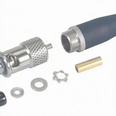China PC Polish Stainless Steel Multimode Fiber Optic Connector Assembly Locking Style L-com FOC-RSTMMLS1 for sale