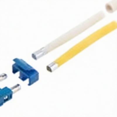 China LCOM FOC LCSM0220 0SU0 LC Duplex Fiber Optic Connector Blue Short Boot Unibody Design for 2.0mm SMF for sale