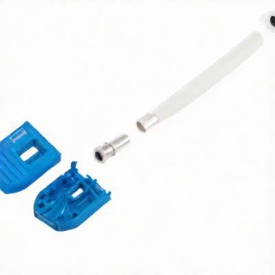 China LCOM FOC-LCSM0250-0S00 LC Duplex Connector 2.0mm Single Mode Fiber Optic Blue Uniboot Reversible Polarity for sale