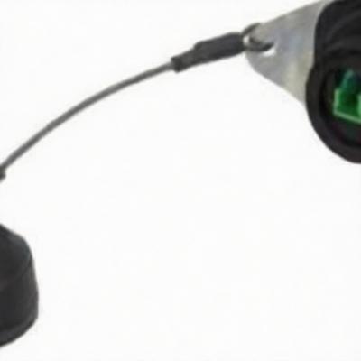 China Fiber Optic Receptacle with Dust Cap Closed L-com RLRJ121LC02E Duplex Green Color IP68 Rated Design for sale