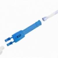 China LCOM FOC-LCSM0230-BLUER LC Duplex Connector 3.0mm Single Mode Fiber Uniboot Push Pull Tab Blue Color for sale