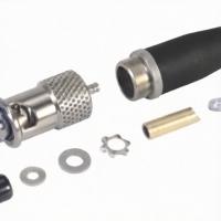 China Locking style single mode fiber optic connector assembly stainless steel L-com FOC-RSTSMLS1 with dust cap for sale