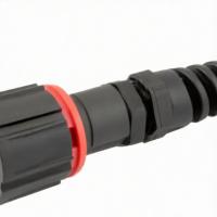 China SC Connector Fiber Optic Cable Assembly Multimode 58 to 62 mm Jacket Diameter 12 Inch Length L-com FOC-IPSCMM-60N for sale