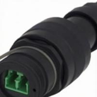 China IP68 rated duplex fiber optic in-line coupler L-com RLRM121LP02E with aluminum and thermoplastic materials for sale
