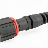 China SC Connector Fiber Optic Cable IP68 Rated Jacket Diameter 5.3 to 5.8 Millimeter L-com FOC-IPSCSA-50N for sale