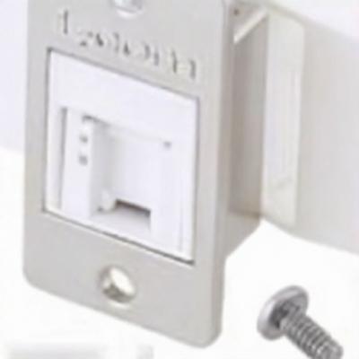 China Flanged Mounted Keystone Adapter Cat 5E Unshielded PoE Plus L-com ECFRJTLC5E-POE for Network Connections for sale