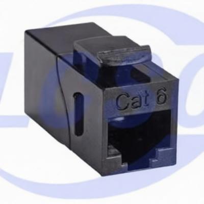 China RJ45 F F CAT6 Right Angle Coupler L-com TDG1026KC-R6 Featuring RoHS Compliance and Panel Mount Design for sale