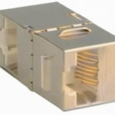 China Shielded RJ45 F-F Cat6 Coupler Right Angle Connector L-com TDG1026KCS-R6 RoHS Compliant for Modular for sale