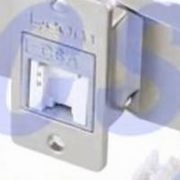 China 2X 4-40UNC-2A X 1/4 long flange mounted keystone adapter L-com ECFRJTLC6A-POE CAT 6A unshielded for PoE applications for sale