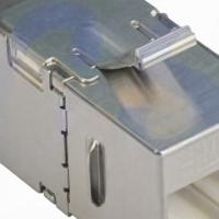 China Category 6A Shielded Keystone Coupler L-com TDG1026KS-RC6A for Modular Projection and Telecom Systems for sale