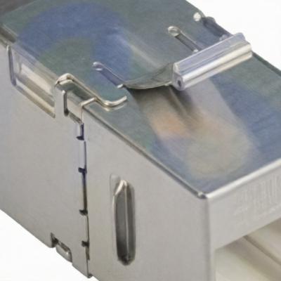 China Category 6A Shielded Keystone Coupler L-com TDG1026KS-RC6A for Modular Projection and Telecom Systems for sale