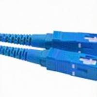 China Economy simplex SC SM fiber optic connector assembly L-com FOC-SCSM-V-S16 with 16 millimeter cable diameter and dust cap for sale