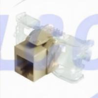China Category 5E rated RJ45 jack L-com RJTLC5E-IV toolless design supports 22 to 24 AWG solid wire for telecommunication for sale