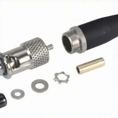 China Fiber Optic Connector Assembly Stainless Steel Locking Style Multimode L-com FOC-RSTMMLS2 Cable Diameter 2.0 to 2.5mm for sale