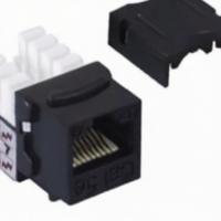 China Durable ABS Housing RJ45 Cat5e Modular Jack L-com MJS110C5E-BLK for IDC 110 Punch Down Terminations for sale