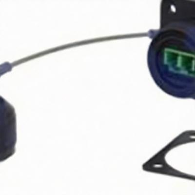 China Durable IP68 Rated Closed Dust Cap for Fiber Optic Applications L-com RLRD121LC02E Green Color Duplex Connector for sale