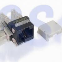 China Category 5e 110 IDC Connector L-com MK110C5E-BLK Featuring Flame Retardant Thermoplastic Material for sale
