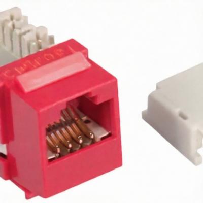 China Thermoplastic Housing 22 to 26 AWG Solid Wire Compatible L-com MK110C6-RED Category 6 110 IDC Connector for sale